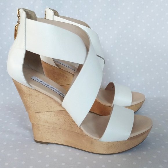 Diane Von Furstenberg | Shoes | Diane Von Furstenberg Opal White ...